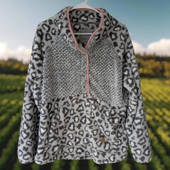 Simply Southern | Jackets & Coats | Simply Southern Wms L Cow Print ...